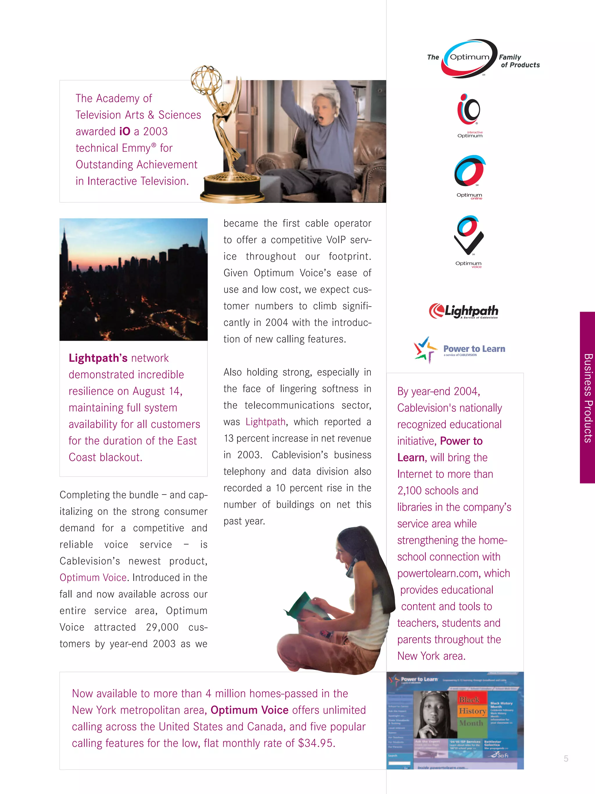 cablevision systems 2003ar | PDF