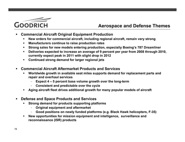 goodrich 3Q07Slides | PDF