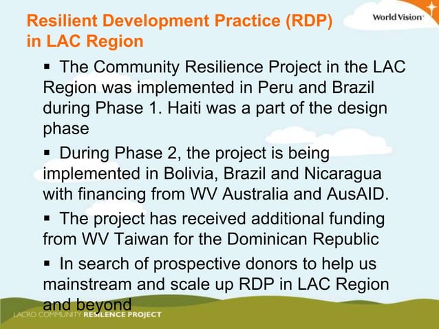 Resilient development practice – from fragmentation towards integration ...