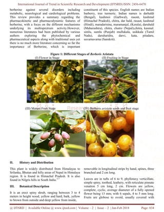A Review on Phytochemical and Pharmacological studies of Berberis ...