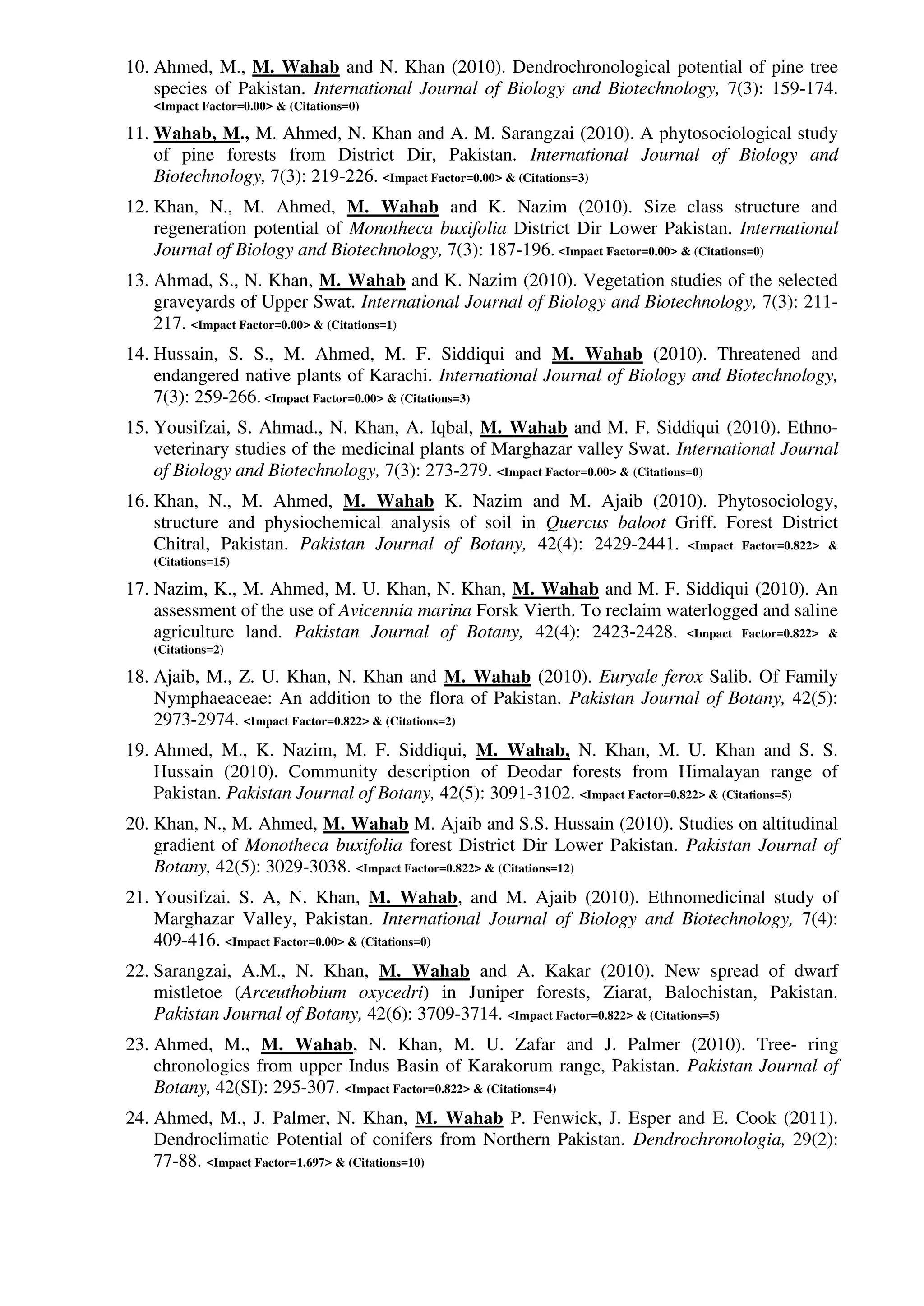 Dr M. Wahab updated CV in 2016 | PDF