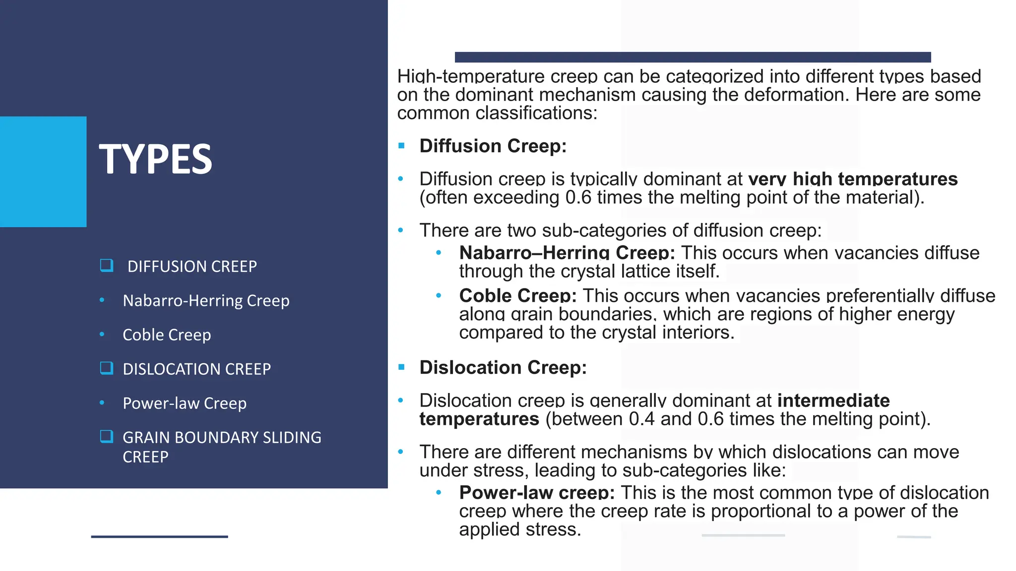 HIGH TEMEPRATURE CREEP OF CERAMICS AND ITS MECHANISM | PPTX | Geology ...