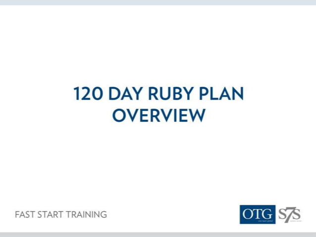 system7 120 Day Ruby Plan Overview | PPT