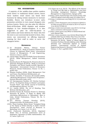 An Investigation into Shopping Behavior of Customers towards Modern ...