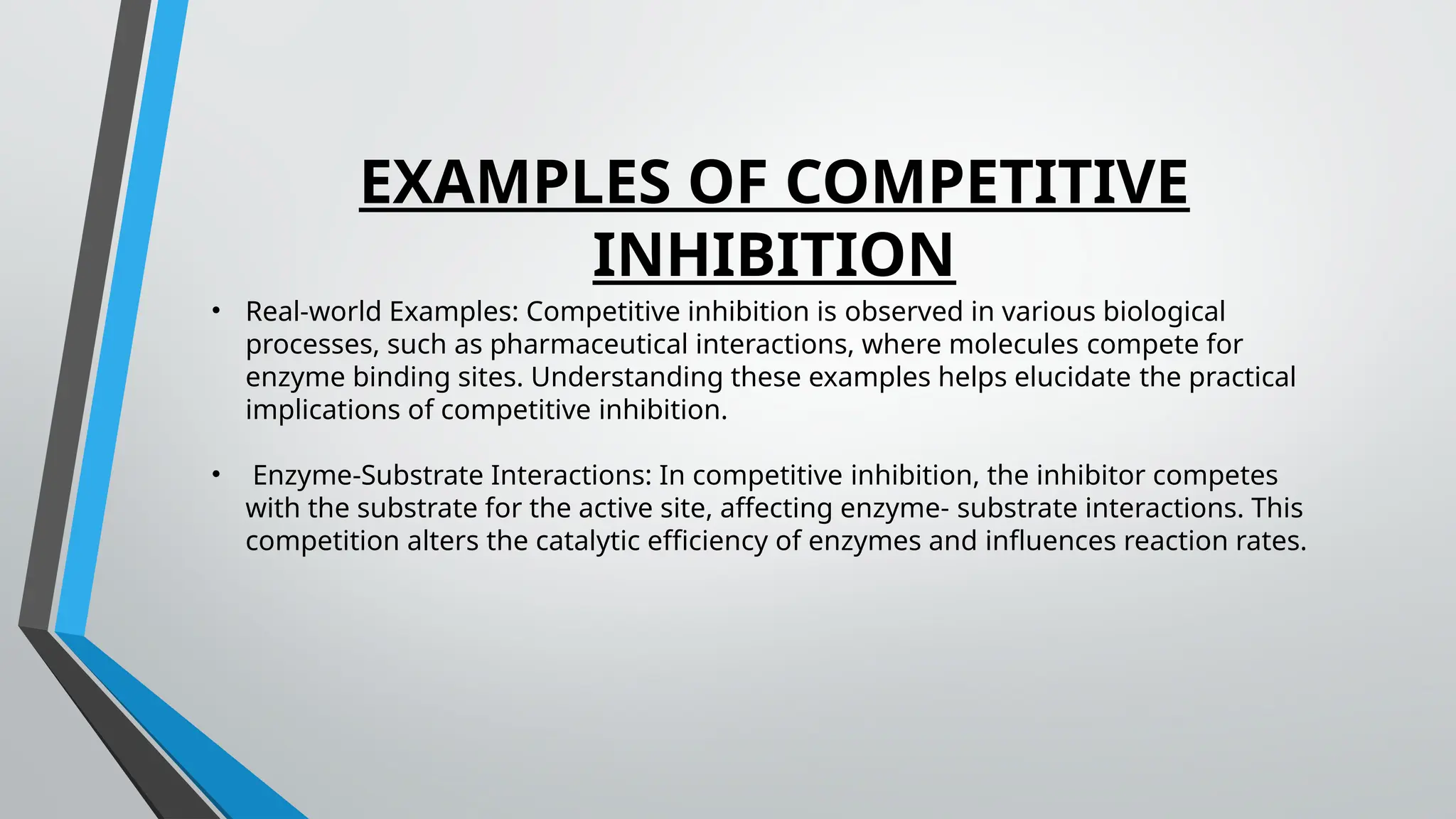 COMPETITIVE INHIBITION IN ENZYMOLOGY BIOTECHNOLOGY | PPT