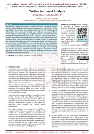 Twitter Sentiment Analysis | PDF