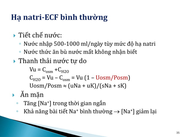 HẠ NATRI MÁU BS BIÊN | PDF
