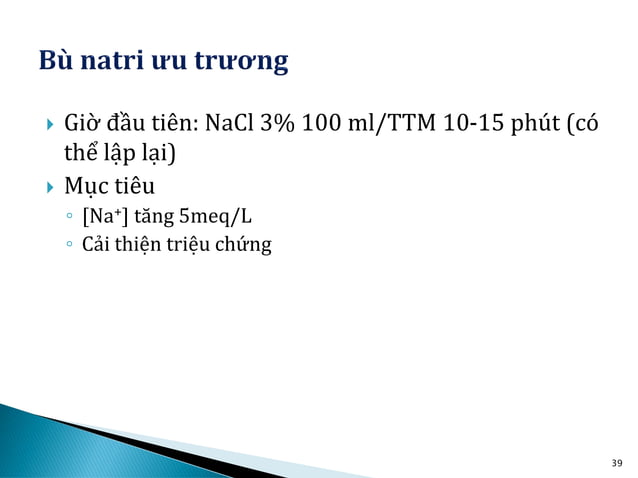 HẠ NATRI MÁU BS BIÊN | PDF