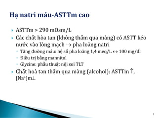 HẠ NATRI MÁU BS BIÊN | PDF