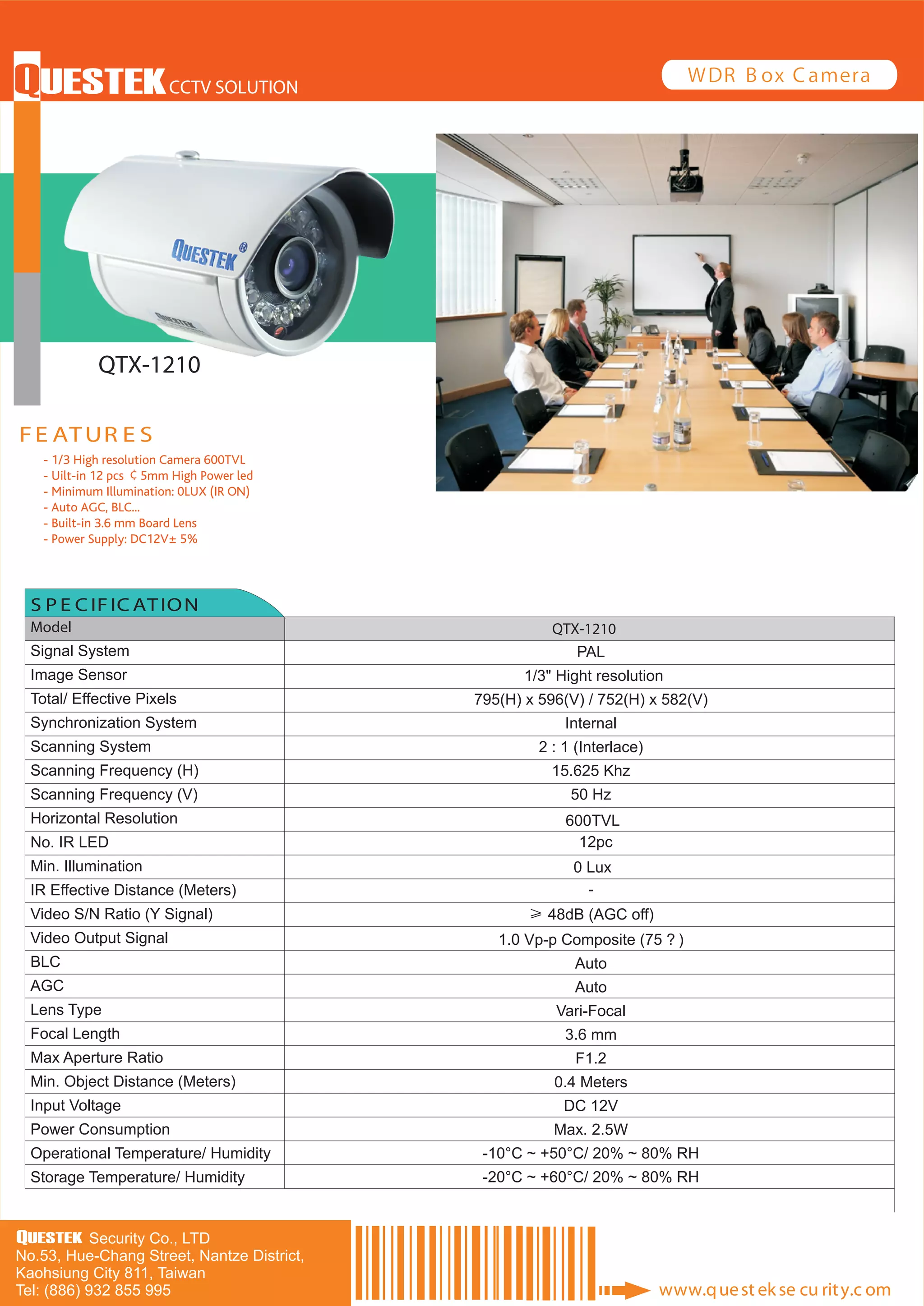 Camera QTX-1210 | PDF
