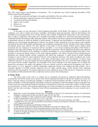 Reusability Framework for Cloud Computing | PDF