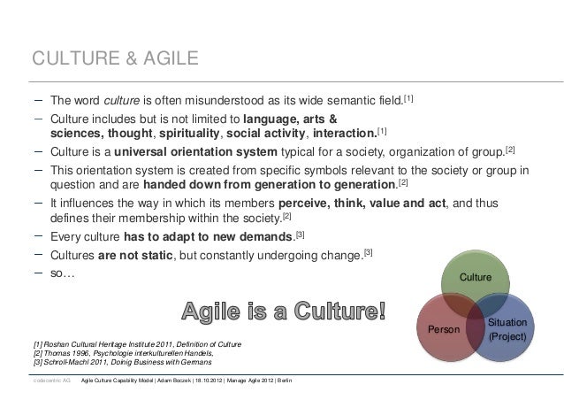 Manage Agile 2012 Berlin Agile Culture Capability Model