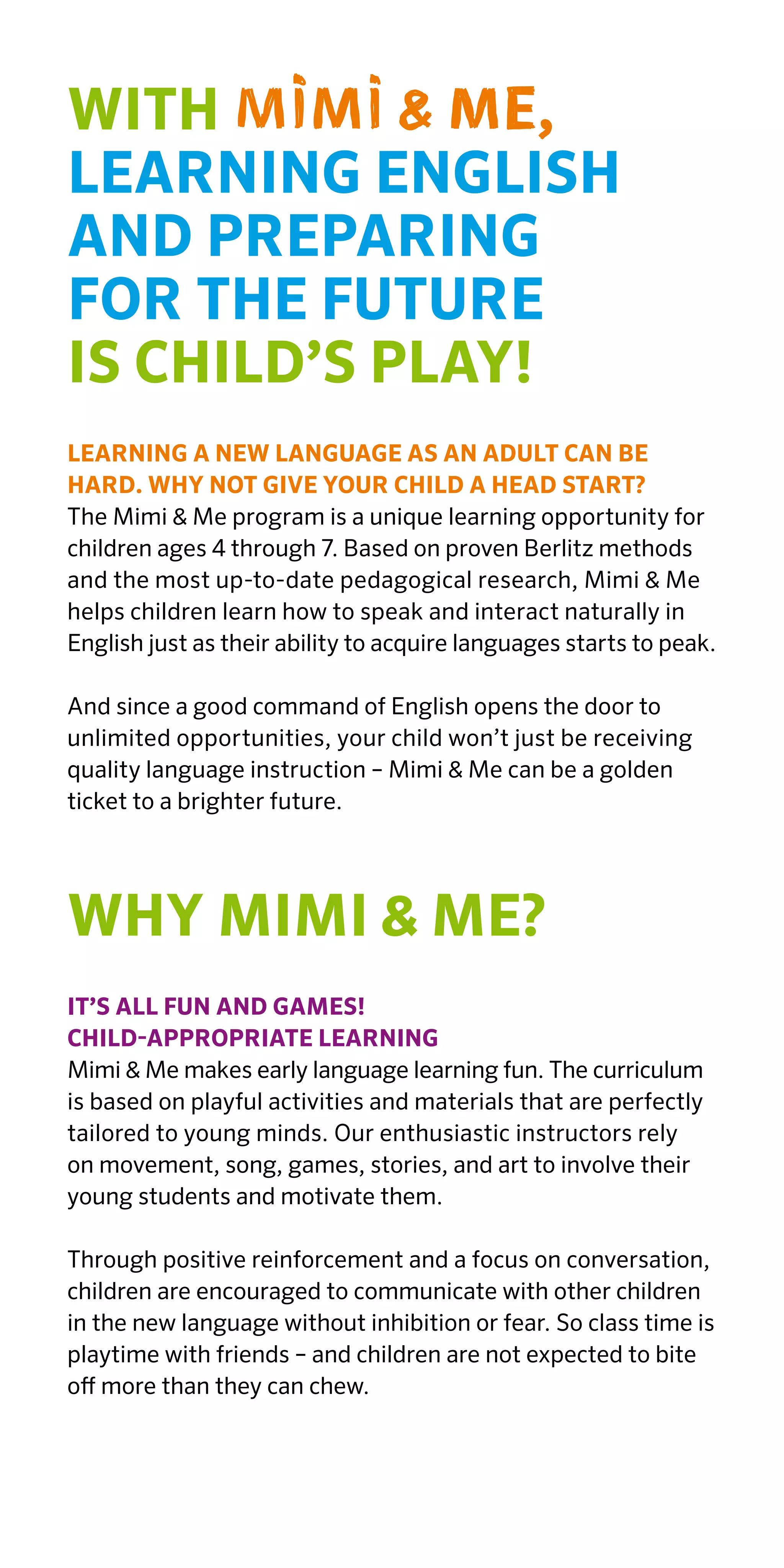 Mimi & Me - Leaflet | PDF