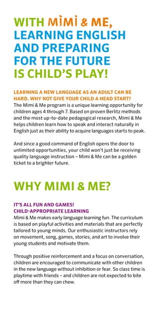 Mimi & Me - Leaflet | PDF