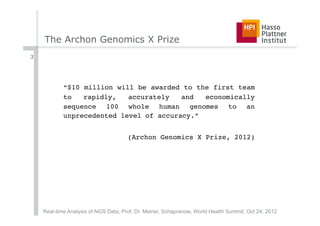 Real-time Analysis of Next Generation Sequencing Data | PPT