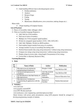 12109 microprocessor & programming | PDF