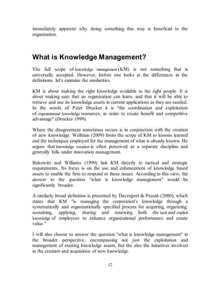 Knowledge Management | DOCX