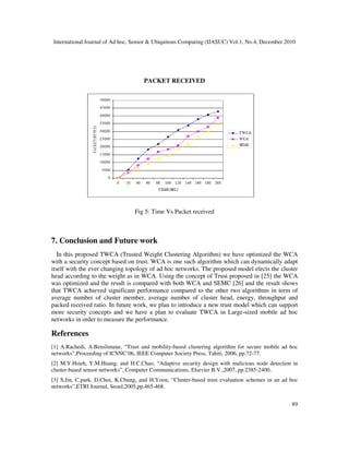 Optimizing On Demand Weight -Based Clustering Using Trust Model for Mobile Ad Hoc Networks | PDF ...