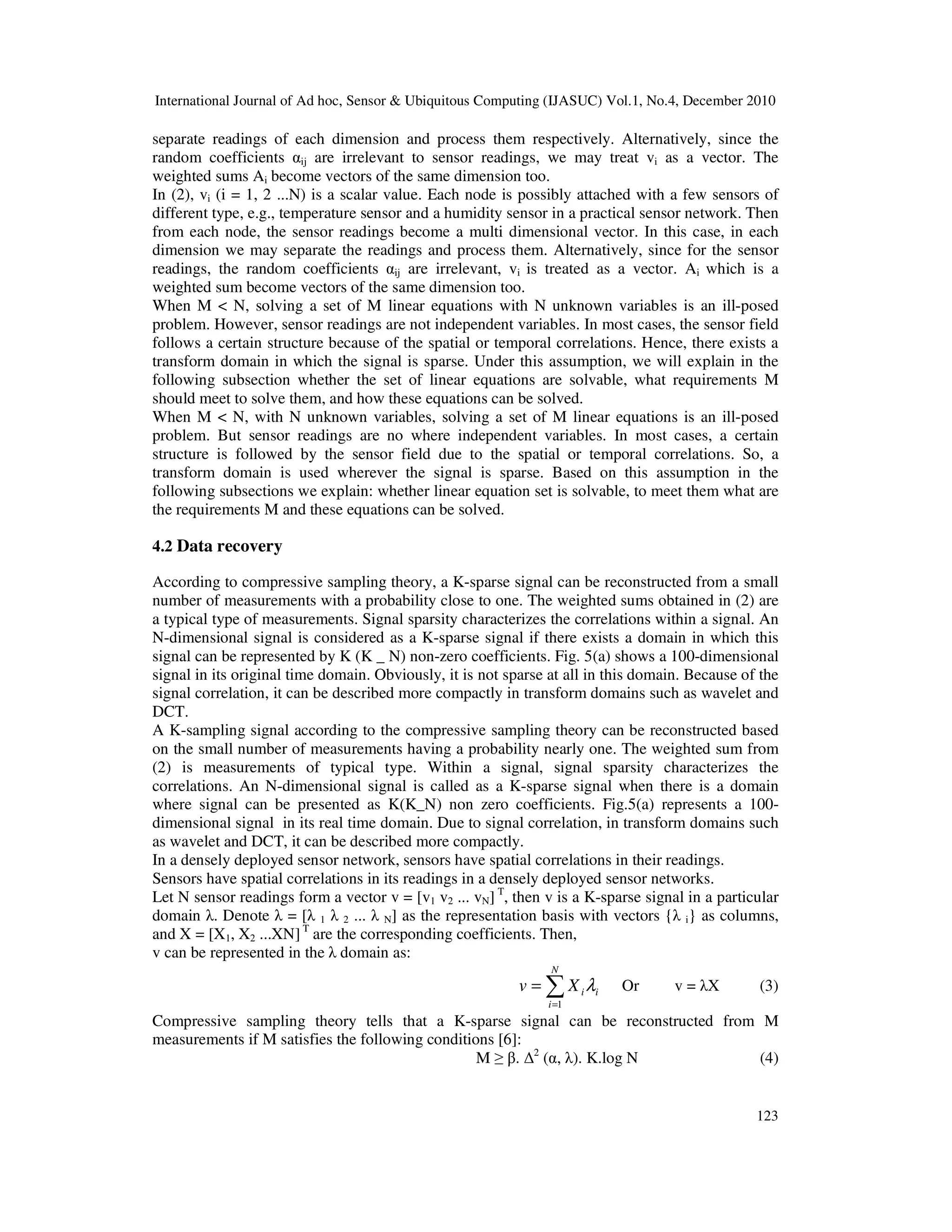 A Cost Effective Compressive Data Aggregation Technique For Wireless Sensor Networks Pdf