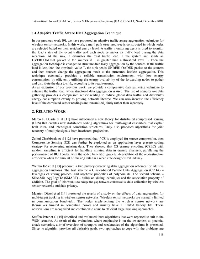 A Cost Effective Compressive Data Aggregation Technique For Wireless Sensor Networks Pdf