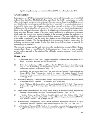 A DWT based Dual Image Watermarking Technique for Authenticity and Watermark Protection | PDF ...