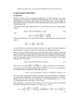 Colour-Texture Image Segmentation using Hypercomplex Gabor Analysis | PDF