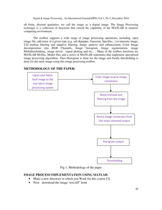 A Paper on Automatic Fabrics Fault Processing Using Image Processing Technique in MATLAB | PDF