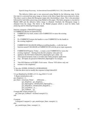 A Paper on Automatic Fabrics Fault Processing Using Image Processing Technique in MATLAB | PDF