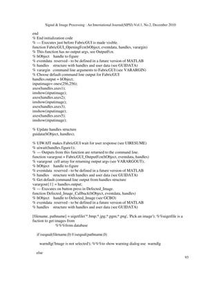A Paper on Automatic Fabrics Fault Processing Using Image Processing Technique in MATLAB | PDF