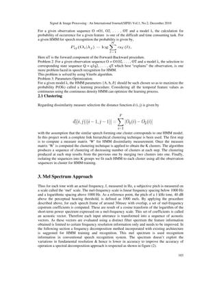 Speech Recognition Using HMM with MFCC-An Analysis Using Frequency Specral Decomposion Technique ...