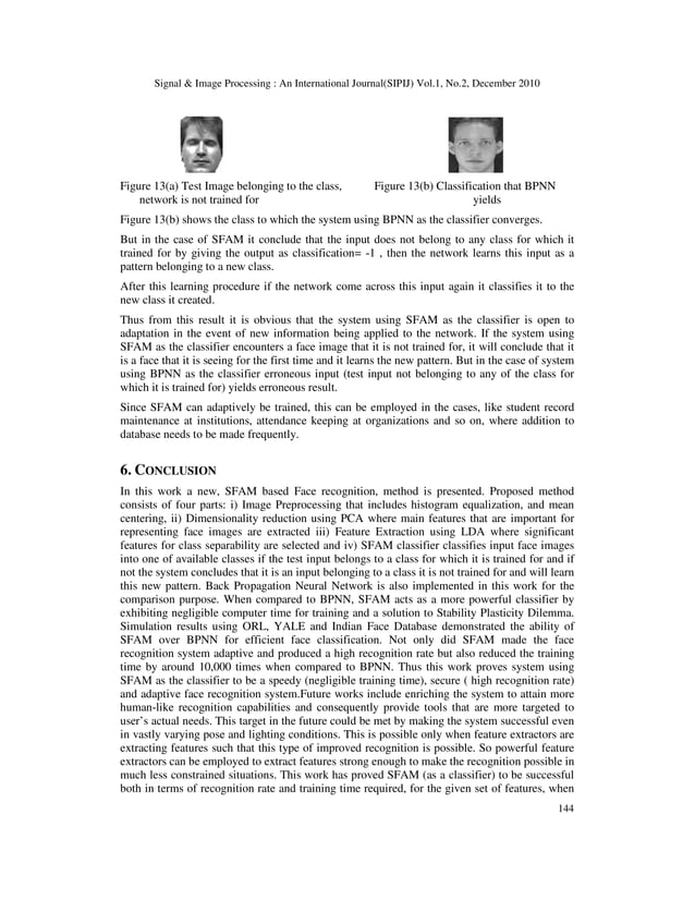 Face Recognition Using Simplified Fuzzy Artmap | PDF