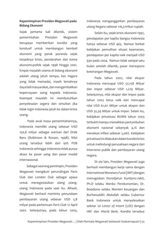 Kepemimpinan Presiden Megawati Pada Era Krisis Multidimensi 2001-2004 | PDF
