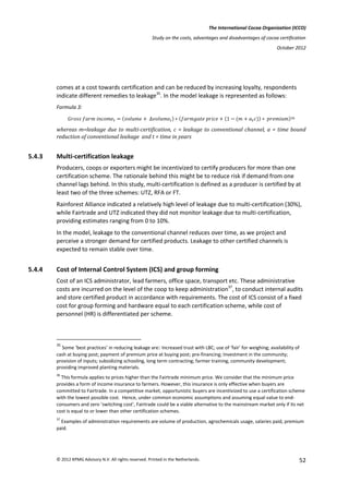 Study on the costs, advantages and disadvantages of cocoa certification ...