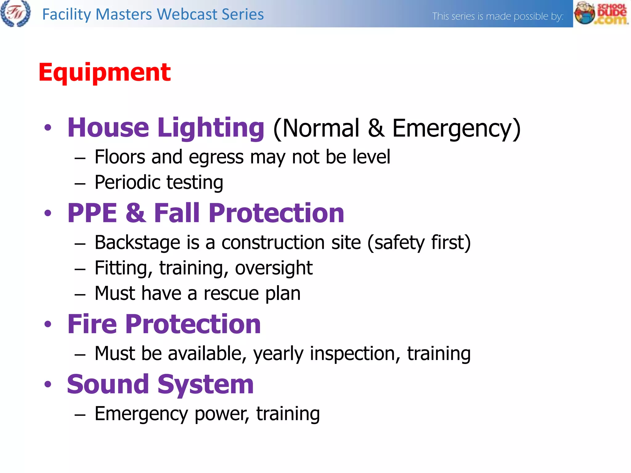 Improving Auditorium and Theatre Safety: Tips for Reducing Risk | PDF