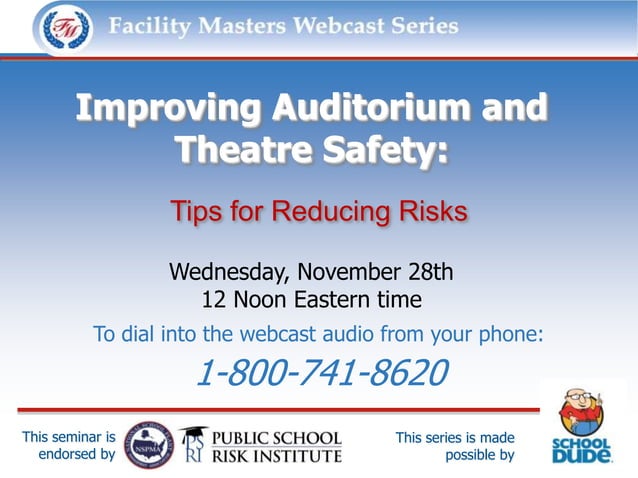 Improving Auditorium and Theatre Safety: Tips for Reducing Risk | PDF ...