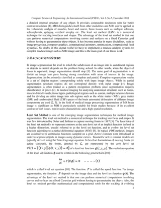 MRIIMAGE SEGMENTATION USING LEVEL SET METHOD AND IMPLEMENT AN MEDICAL ...