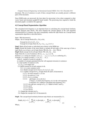 QUERY SENSITIVE COMPARATIVE SUMMARIZATION OF SEARCH RESULTS USING CONCEPT BASED SEGMENTATION | PDF