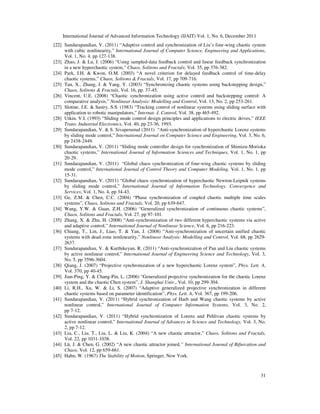 HYBRID SYNCHRONIZATION OF LIU AND LÜ CHAOTIC SYSTEMS VIA ADAPTIVE CONTROL | PDF