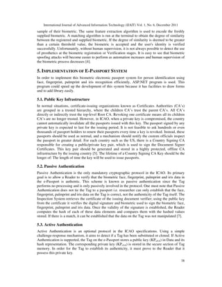 DESIGN AND IMPLEMENTATION OF E-PASSPORT SCHEME USING CRYPTOGRAPHIC ...