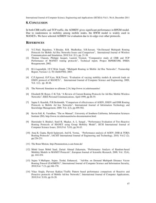 PERFORMANCE EVALUATION OF AOMDV PROTOCOL BASED ON VARIOUS SCENARIO AND TRAFFIC PATTERNS | PDF ...