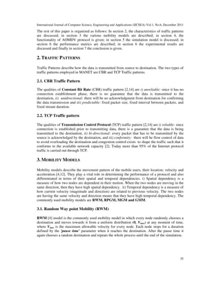 PERFORMANCE EVALUATION OF AOMDV PROTOCOL BASED ON VARIOUS SCENARIO AND TRAFFIC PATTERNS | PDF ...