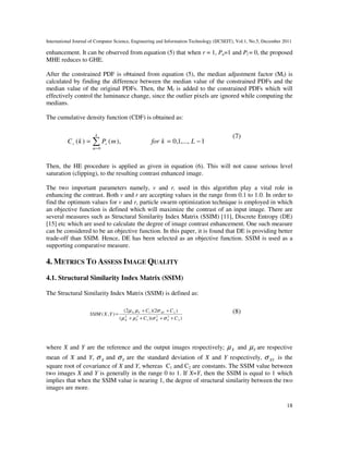 MODIFIED HISTOGRAM EQUALIZATION FOR IMAGE CONTRAST ENHANCEMENT USING PARTICLE SWARM OPTIMIZATION ...