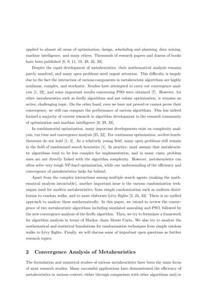 Metaheuristic Optimization: Algorithm Analysis and Open Problems | PDF