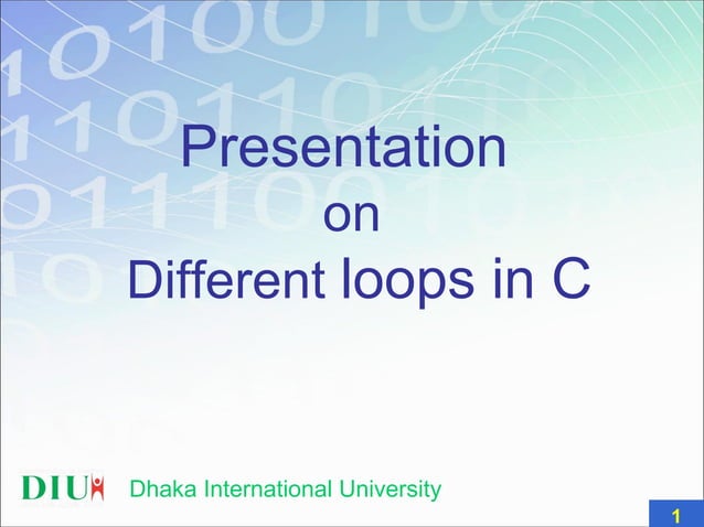 Different loops in C | PPT