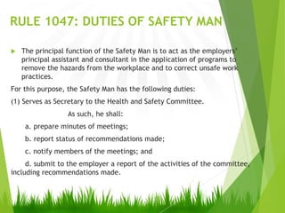 Role of Safety Officers 2023 (Copyright) | PDF