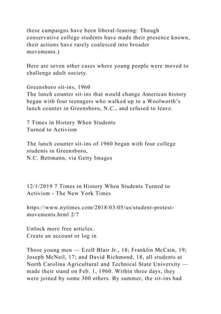 1212019 7 Times in History When Students Turned to Activism .docx