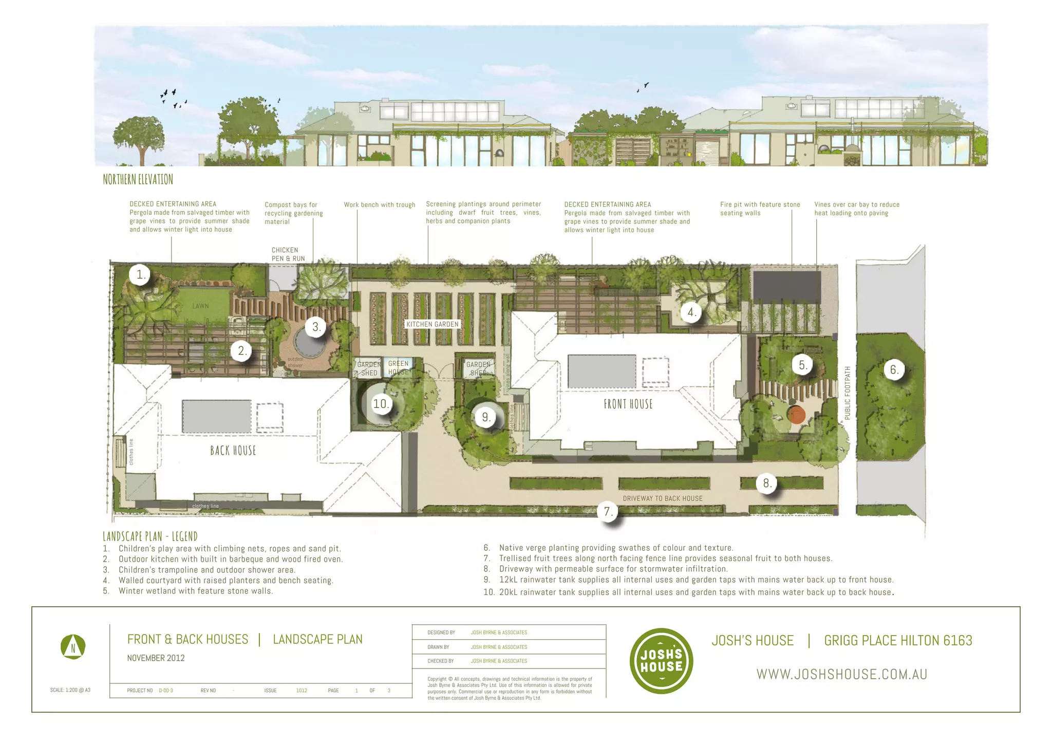 Josh's House - Sustainable Landscape Plans | PDF