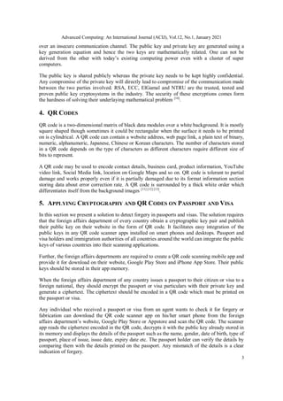 Detection of Forgery and Fabrication in Passports and Visas Using Cryptography andQR Codes | PDF