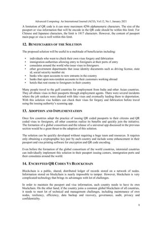 DETECTION OF FORGERY AND FABRICATION IN PASSPORTS AND VISAS USING ...