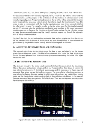DEVELOPMENT OF A WHITE-CANE-EXTENSION TO DETECT AUTOMATIC DOORS | PDF